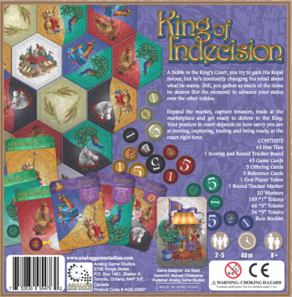 King of Indecision — Analog Game Studios A Hex Tile Board Game with a ...